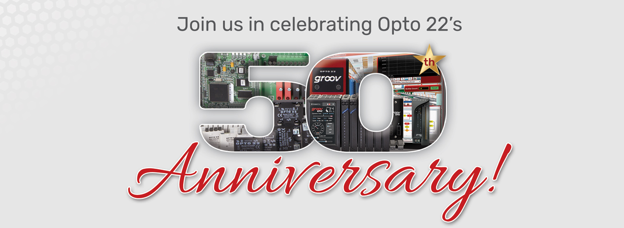 Opto 22 celebrates 50 years!