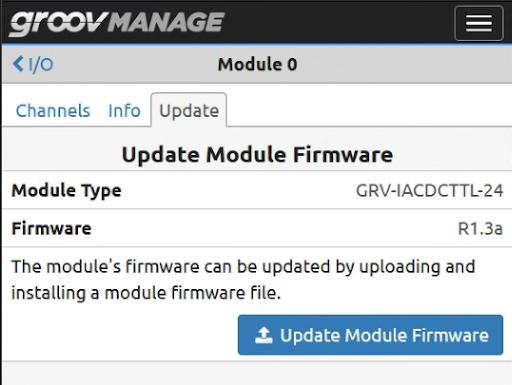 Firmware updates for I/O modules