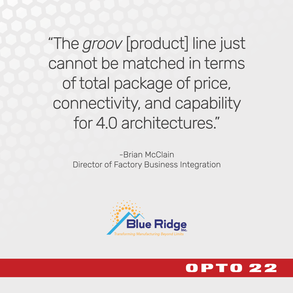 Welcome IoT Certified OptoPartner: Blue Ridge Automation