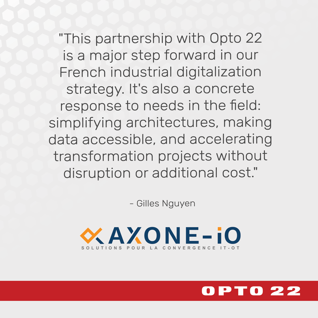 Your new Opto 22 distributor in France—focused on improving industrial performance