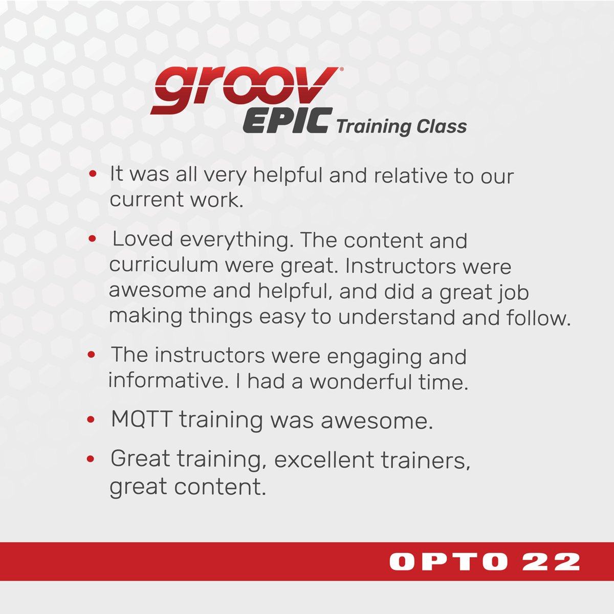 groov EPIC training helps students with current projects
