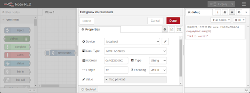 OptoMMP Tools in groov Manage