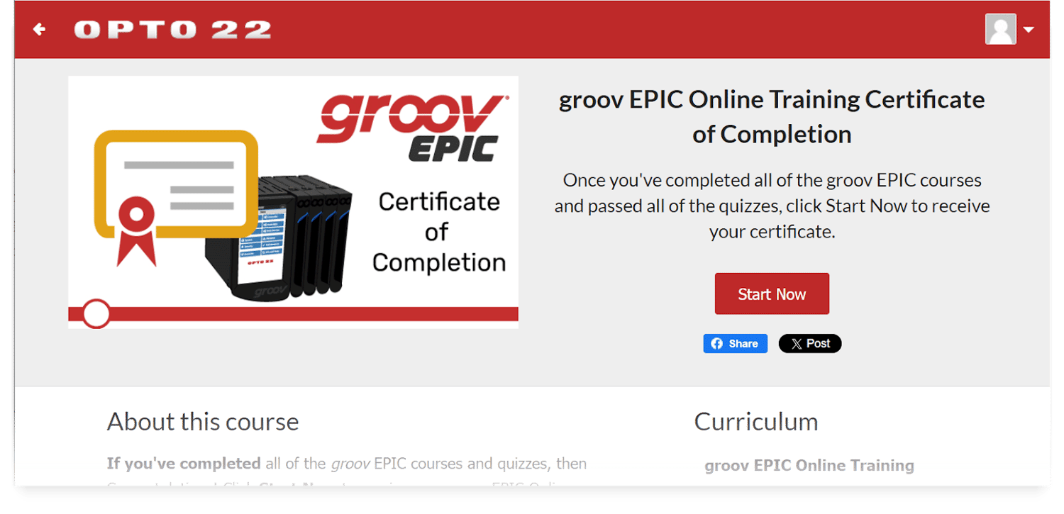 Get Your Online Training Certificate of Completion