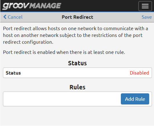 How to set up port redirection on groov EPIC How to set up port redirection on groov EPIC